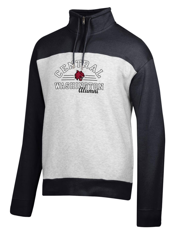 Wildcat Shop - CWU Alumni Color Block 1/4 Zip