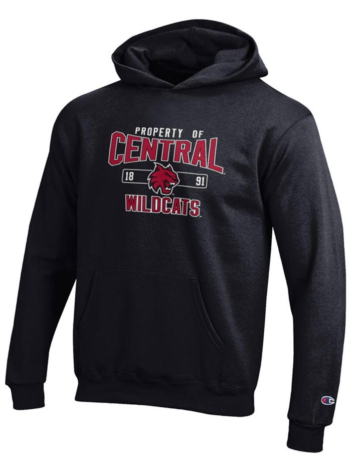 Wildcat Shop - Champion CWU Youth Hood Sweatshirt