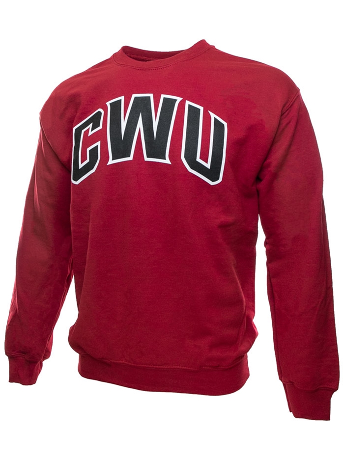 Wildcat Shop - CWU Basic Crimson Crew Neck Sweatshirt