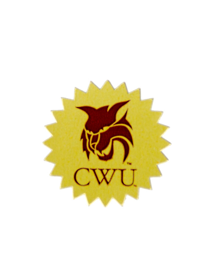 Wildcat Shop - Small CWU Cathead Seal Star Sticker (No Border)