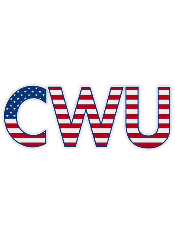 Wildcat Shop - CWU American Flag Decal